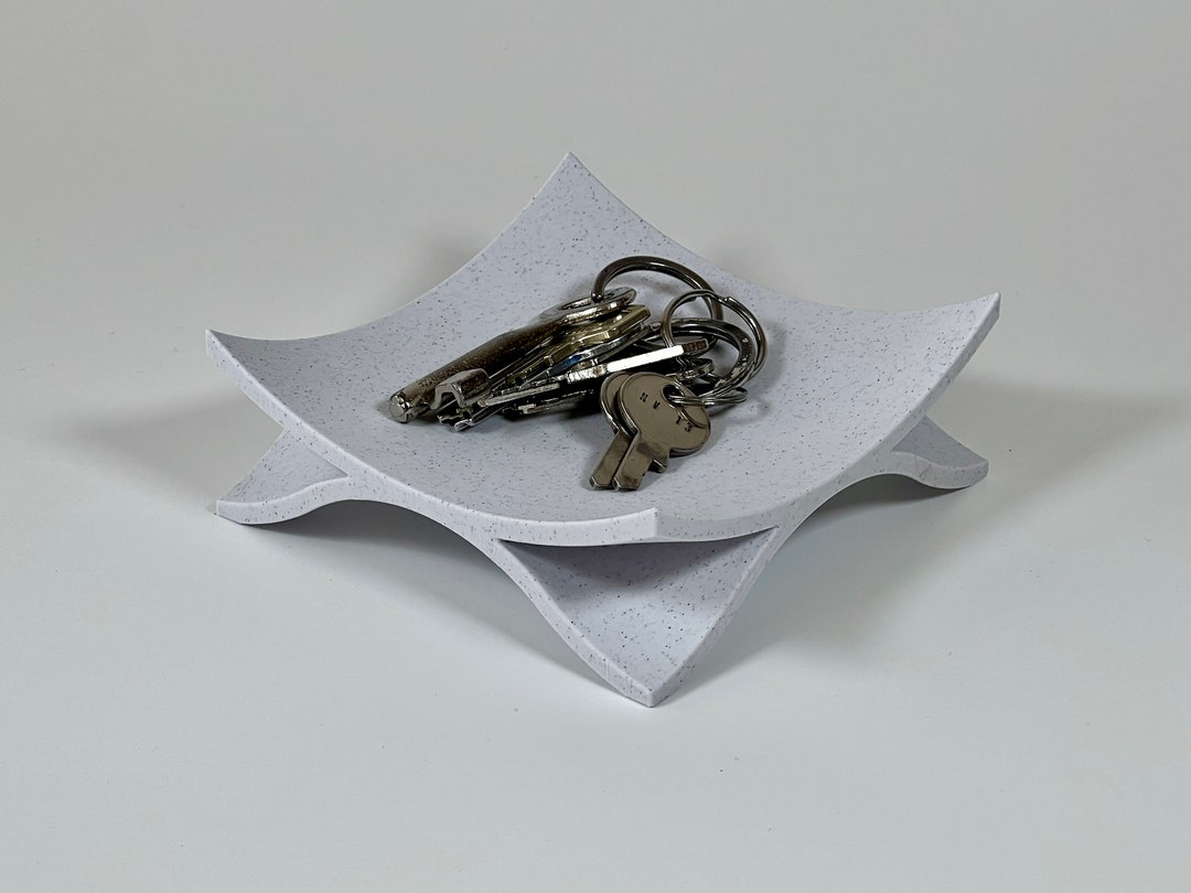 Modern Curved Key Bowl STL File for 3D Printing DIY Elegant Design ...