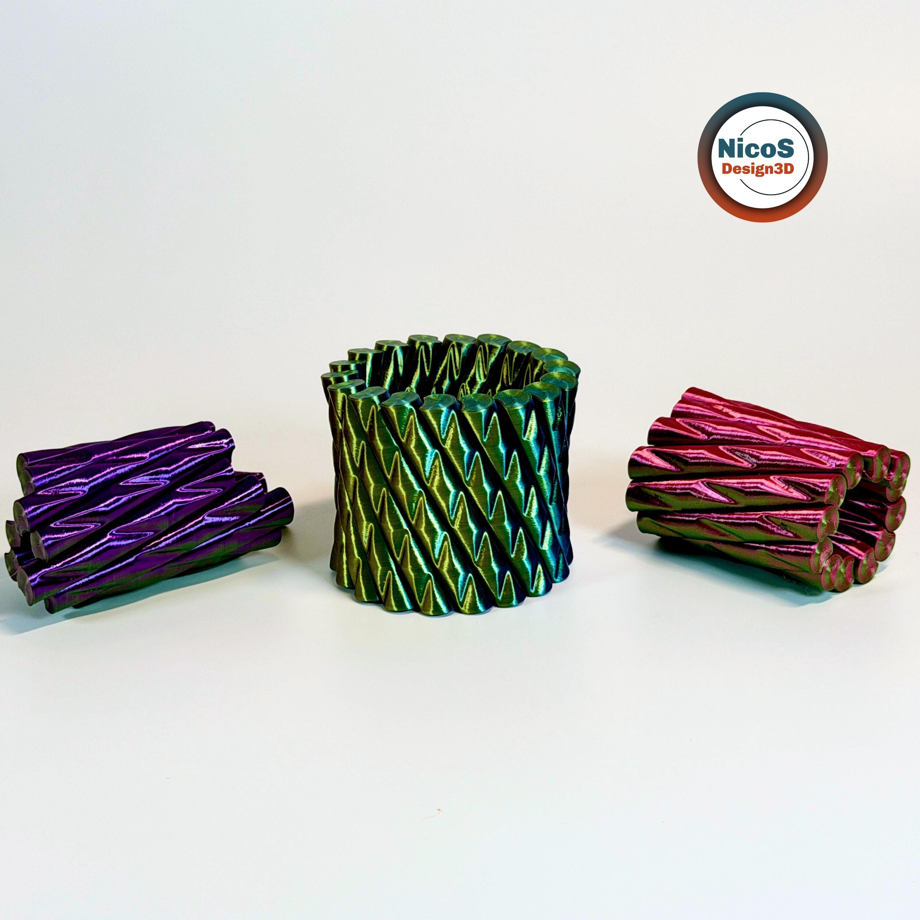 STL File - 3D Print Model | Wobble Ring Fidget Helix, Print-in-place ...