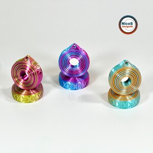 STL File - 3D Print Model | Gyro Fidget Spinner Ring Keychain, Smooth ...