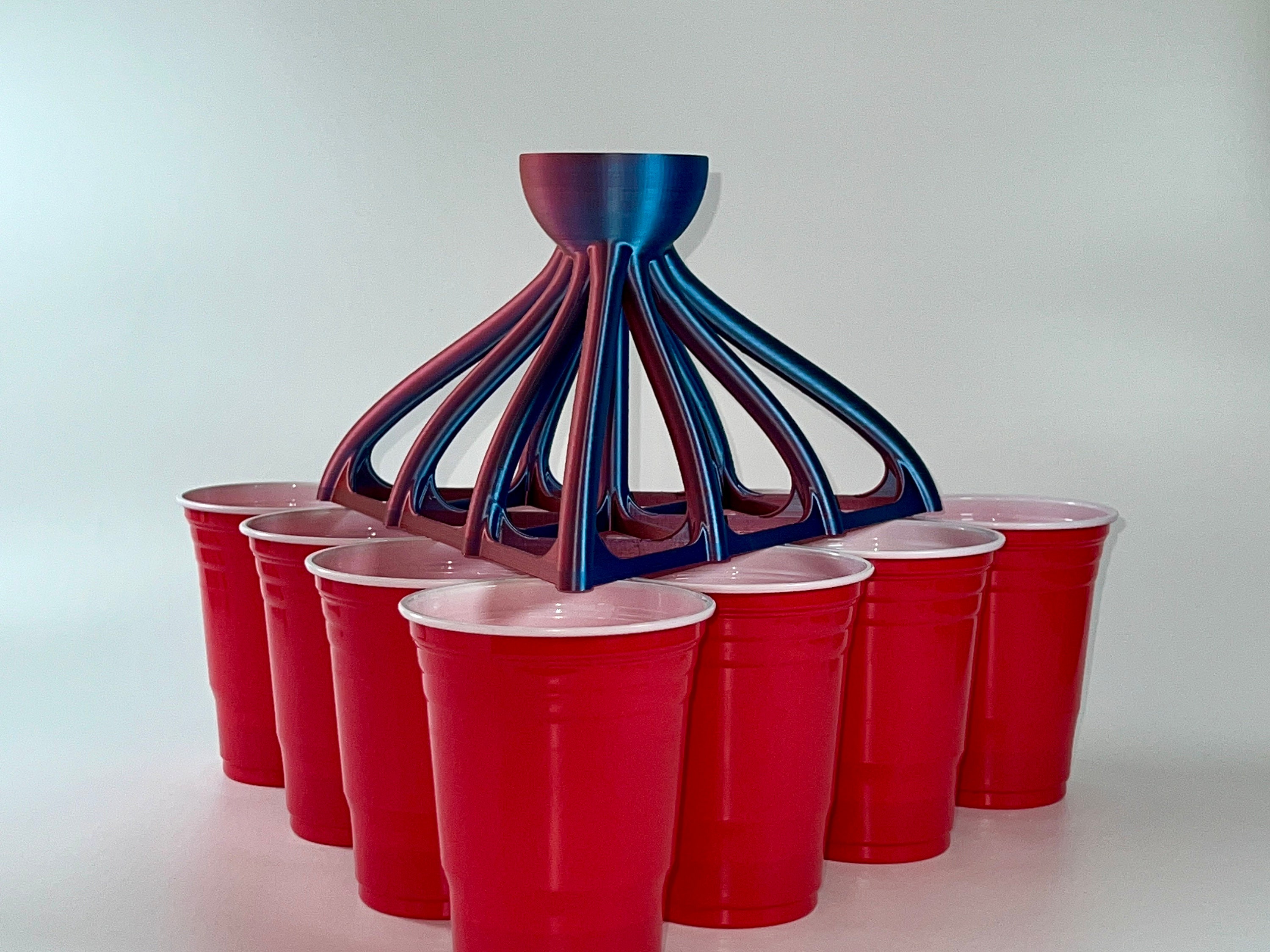 Beer Pong Funnel Dispenser Beerpong Party Game 10 Cups | Digital STL ...