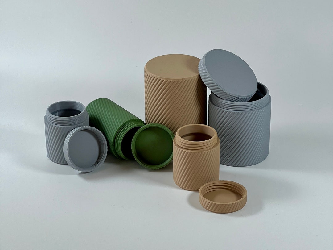 Storage Container Organizer Boxes With Screw Cap in 4 Sizes | Digital ...