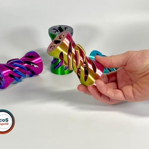 Helix Fidget Screw Flexible Toy Print in Place | Digital STL File for ...