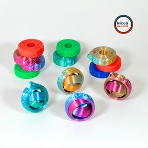 STL File - 3D Print Model | Gyro Fidget Spinner Ring Keychain, Smooth ...