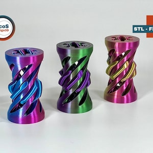 Helix Fidget Screw Flexible Toy Print in Place | Digital STL File for ...