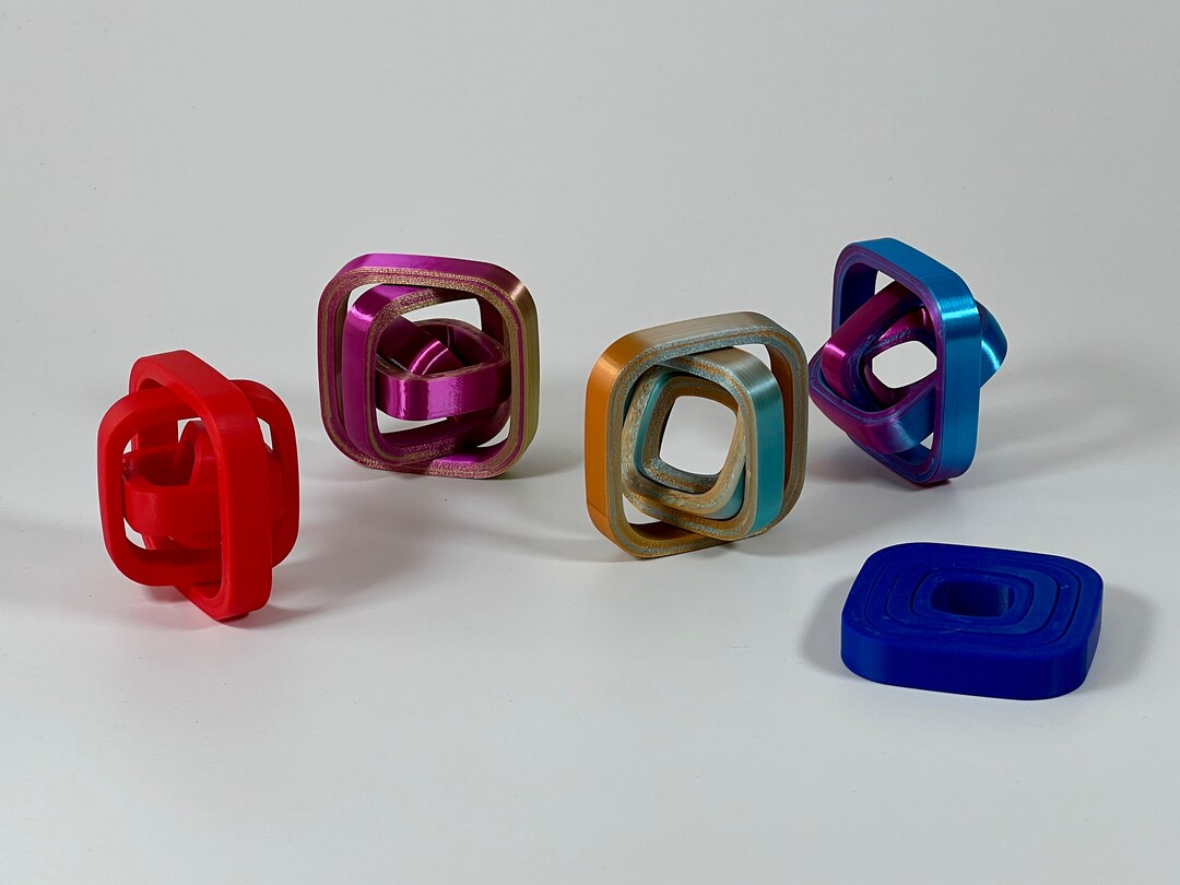 Anti Stress Fidget Axis Gyroscope Spinner Print in Place | Digital STL ...