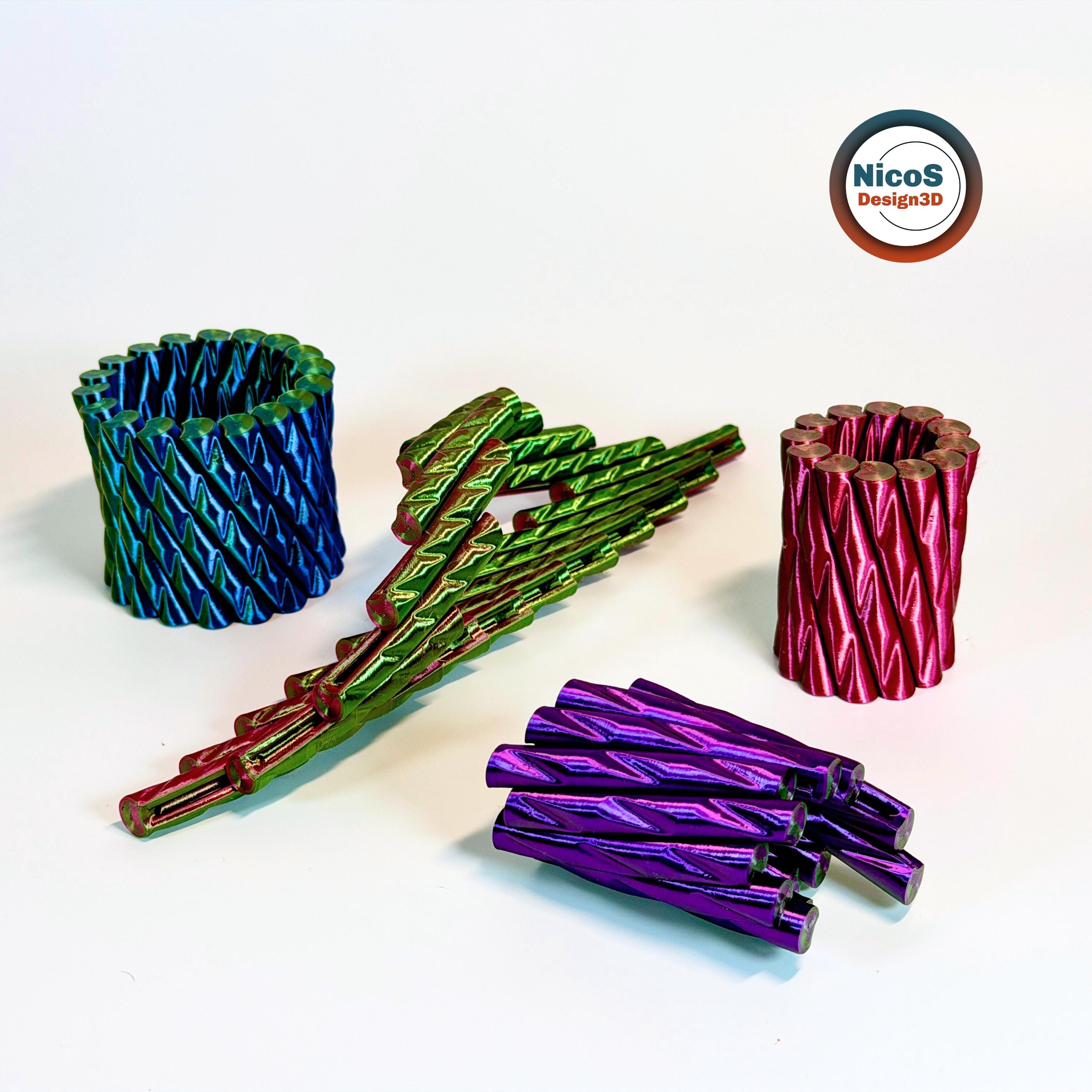 STL File - 3D Print Model | Wobble Ring Fidget Helix, Print-in-place ...