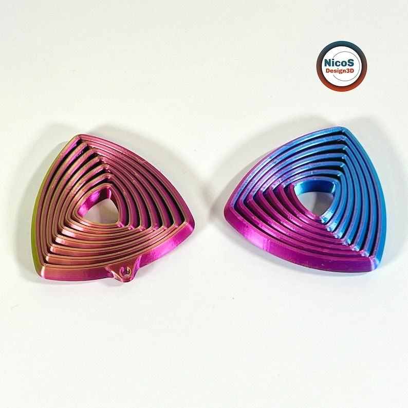 STL File - 3D Print Model | Wobble Fidget Keychain Optical Illusion ...