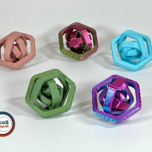 Anti Stress Fidget Axis Hexagon Gyroscope Spinner Print in Place ...