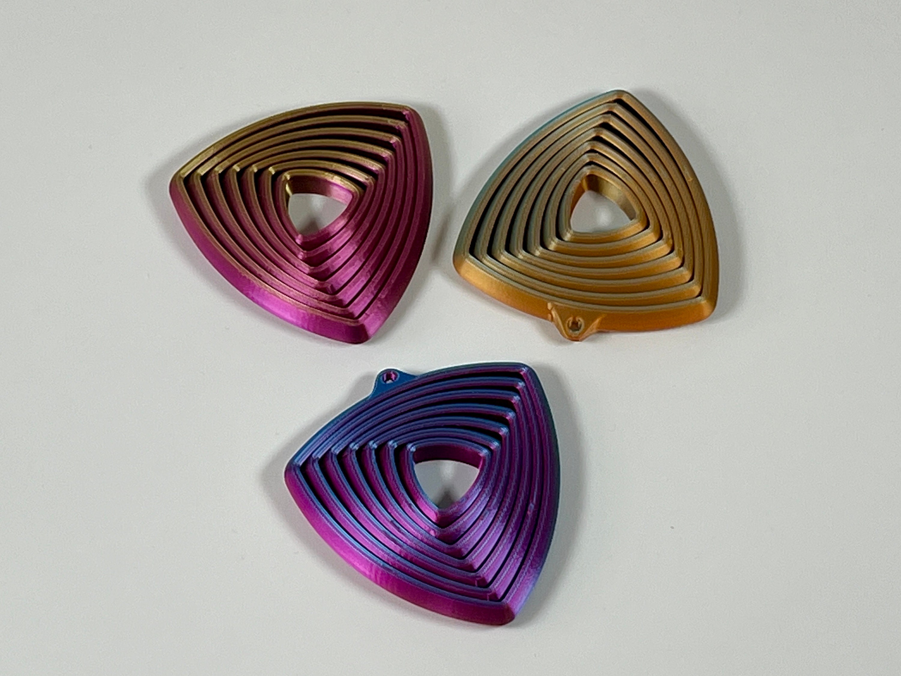 Fidget Wobble Triangle Toy Print in Place | Digital STL File for 3D ...