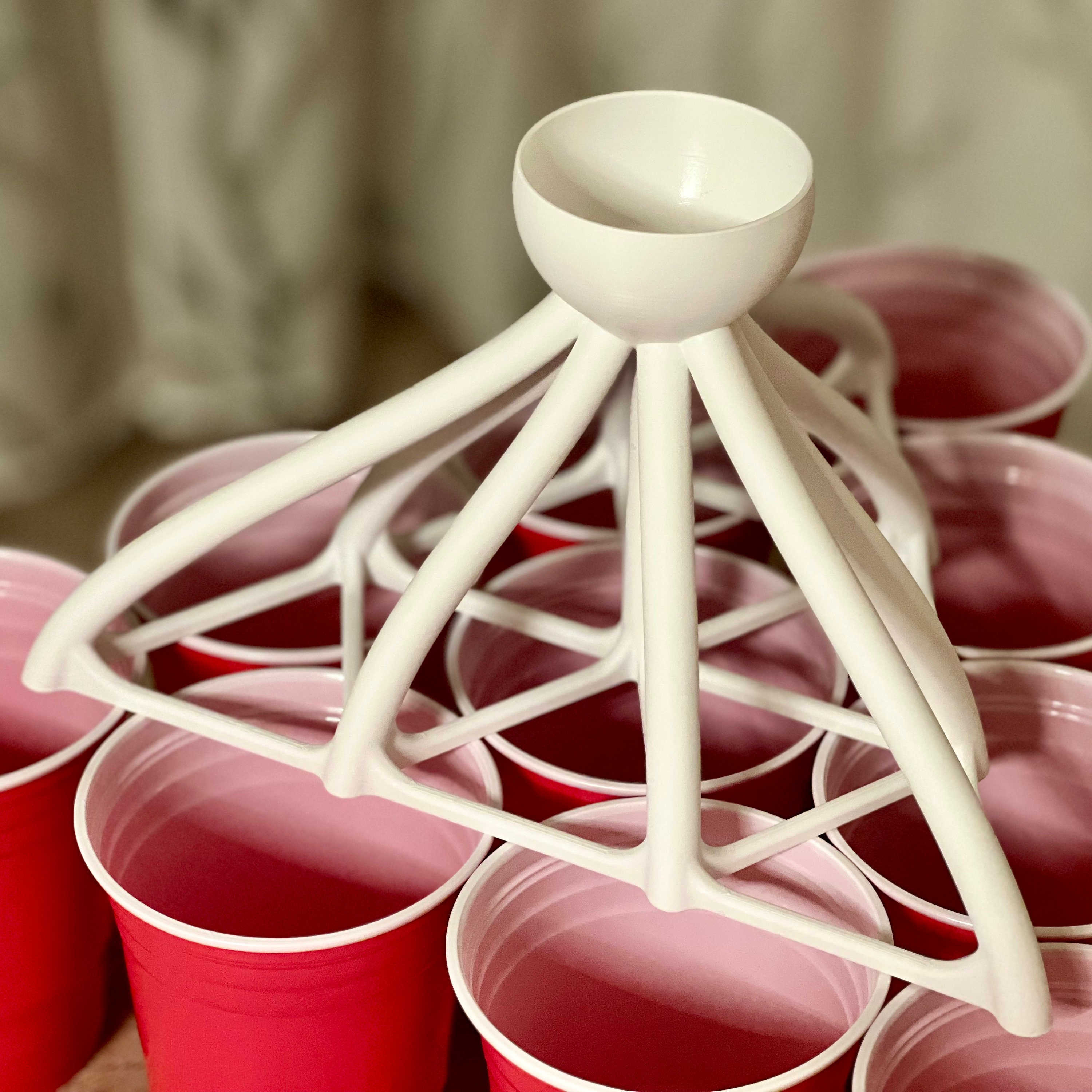 Beer Pong Funnel 3D Printed Design Beer Pong Beer Pong Drinking Game ...