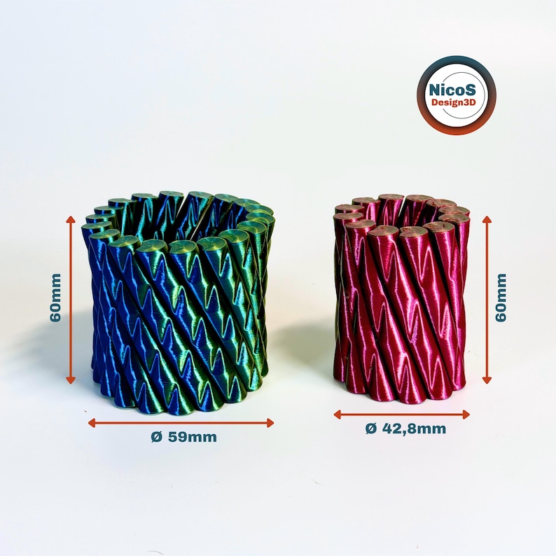 STL File - 3D Print Model | Wobble Ring Fidget Helix, Print-in-place ...