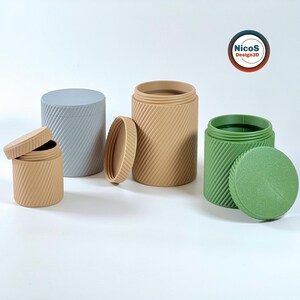 STL File - 3D Print Model | Helix Spiral Storage Container Boxes Set ...