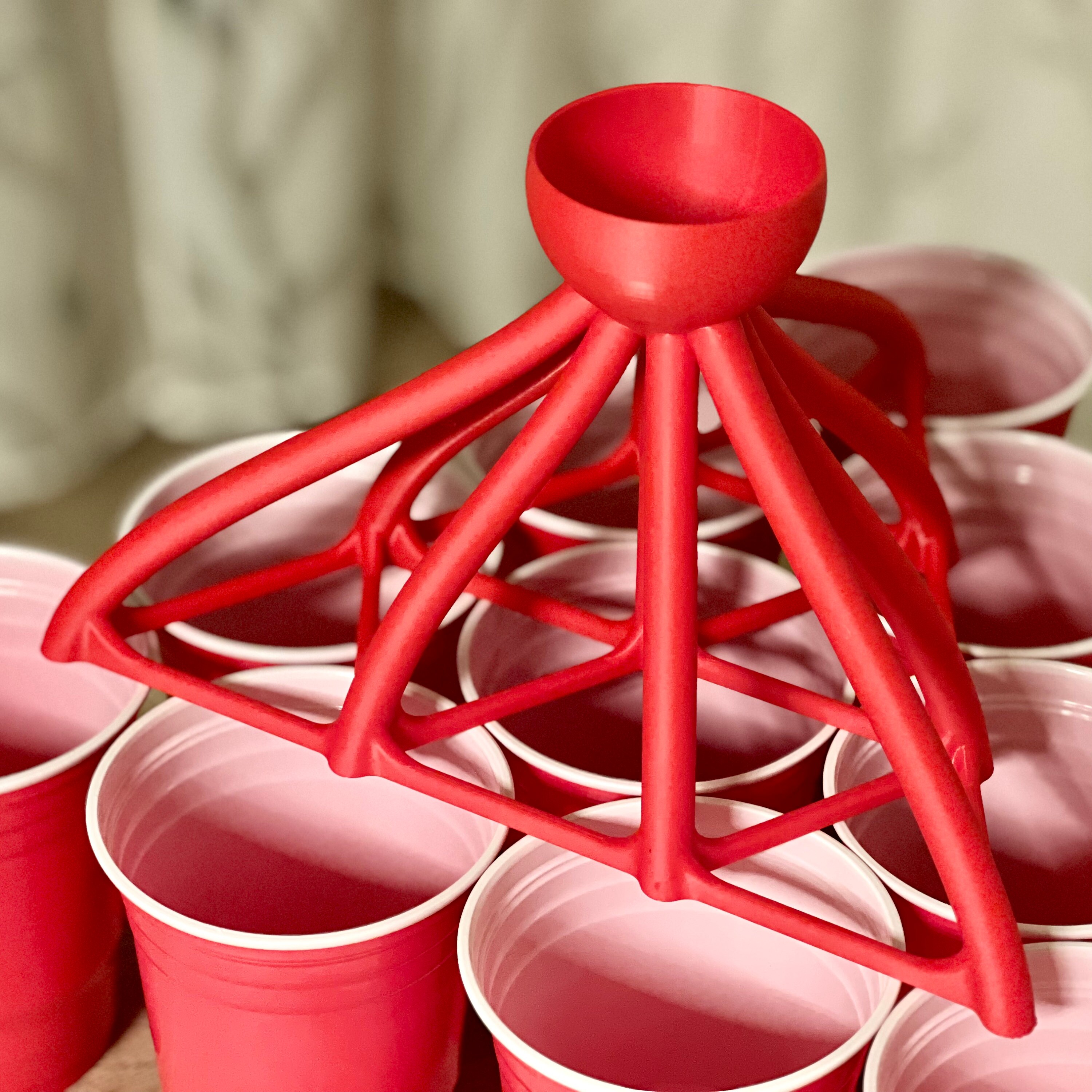 Beer Pong Funnel 3D Printed Design Beer Pong Beer Pong Drinking Game ...