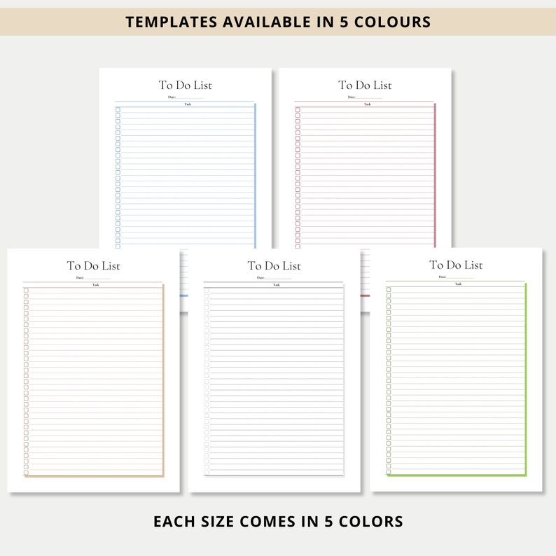 To Do Lists Printable & Fillable To-do List Tracker Template - Etsy