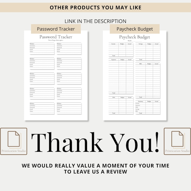 Subscription Tracker Printable & Fillable, Monthly Subscription ...