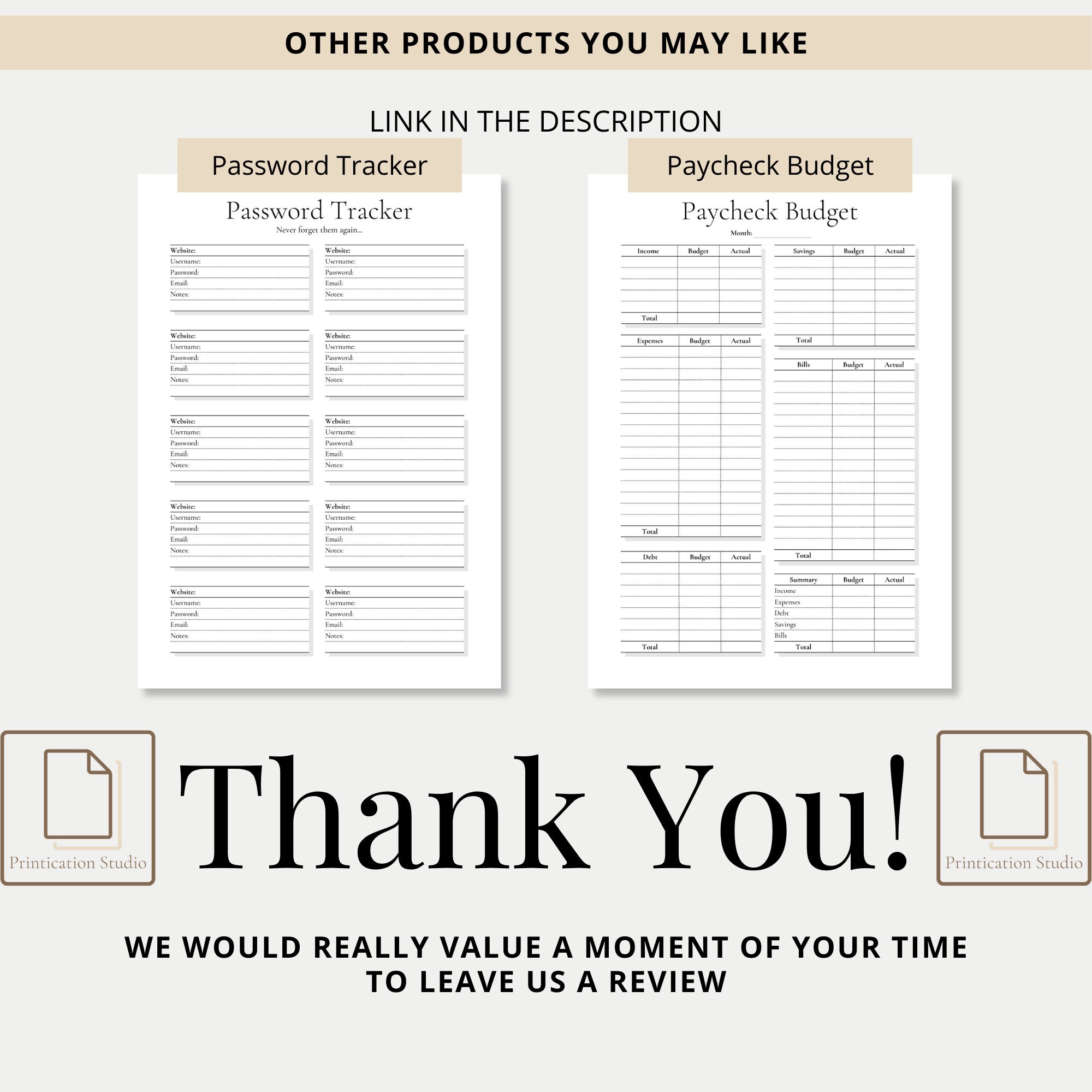 Subscription Tracker Printable & Fillable, Monthly Subscription ...
