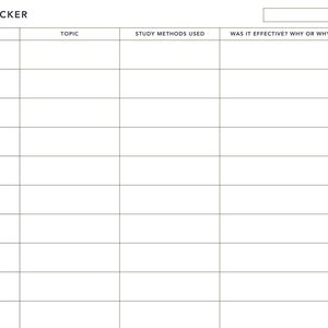 Study Trackers and Planner (+20 Pages) - Etsy
