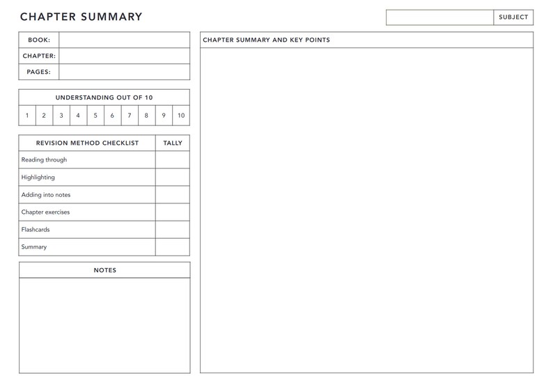 Study Trackers and Planner (+20 Pages) - Etsy