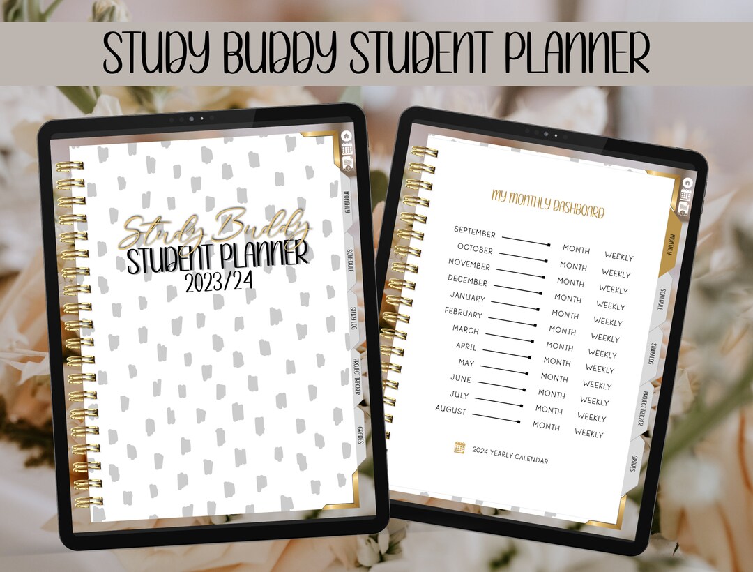 Study Buddy Student Planner portrait - Etsy