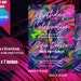 Editable Tropical Pink Birthday Invitation Template | Pink Tropical ...