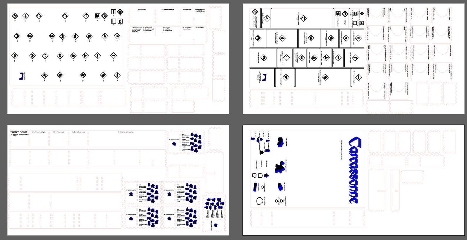 Carcassonne Big Box Dividers Design Files (english, Dutch & German) - Etsy