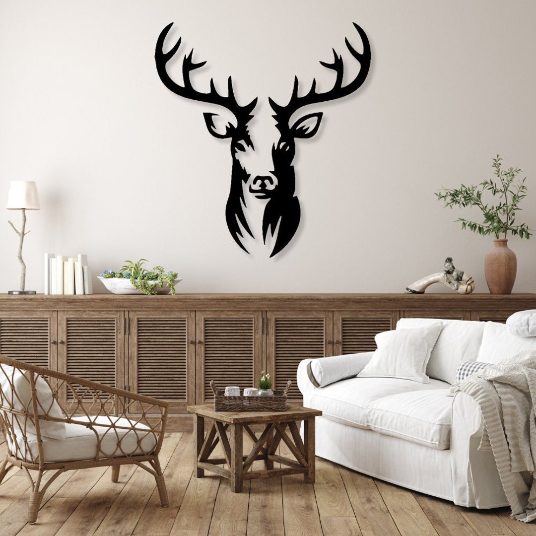 Deer Wall Decoration Large Deer Picture Wall Decoration for Living Room ...