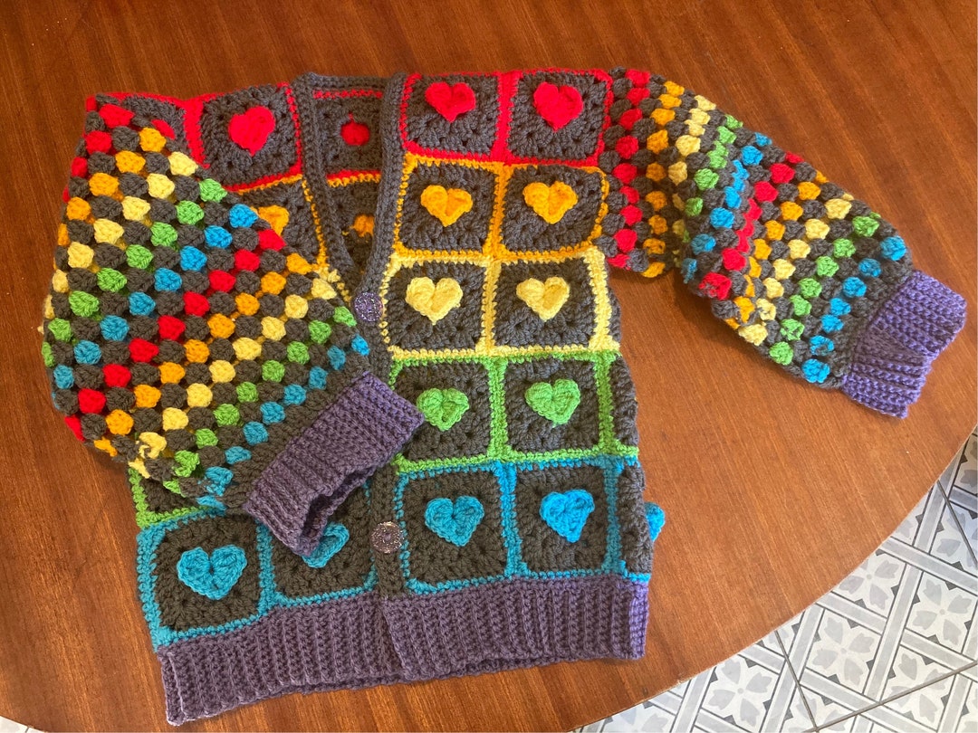 Granny Square Cardigan - Etsy