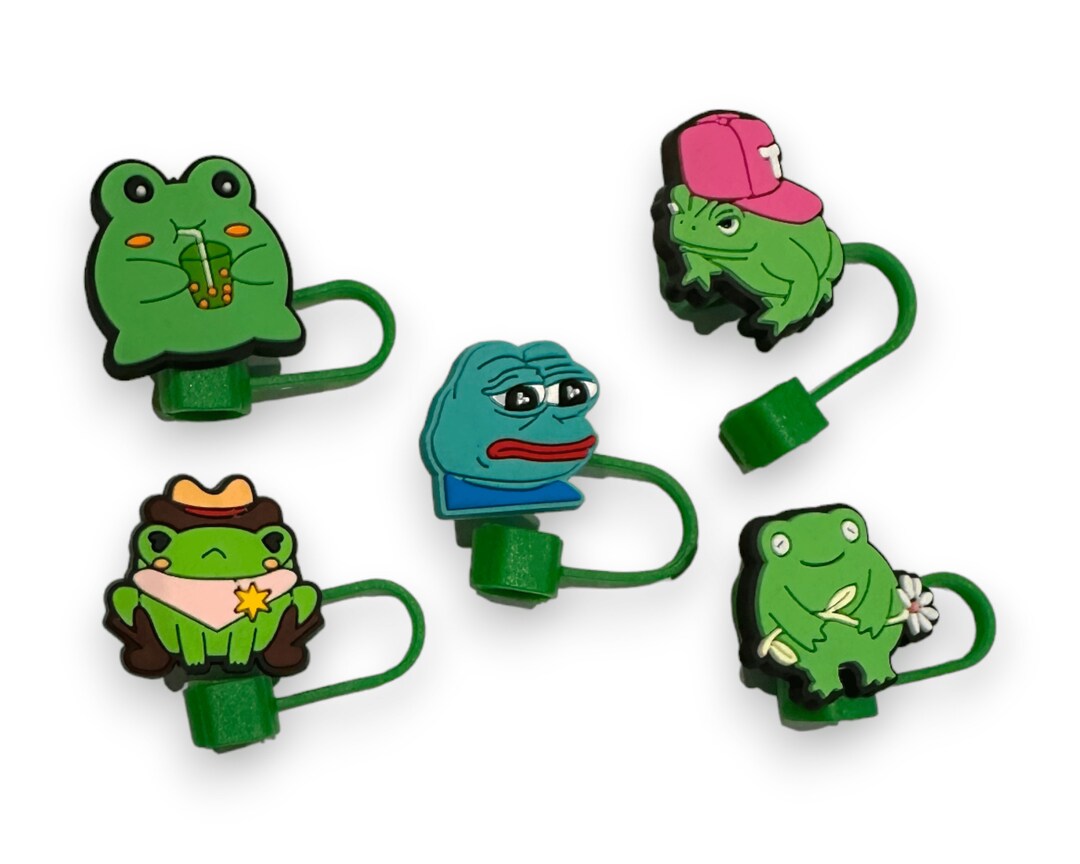 Frogs Stanley Straw Topper, Cute Frogs Straw Cover, Stanley Cup ...