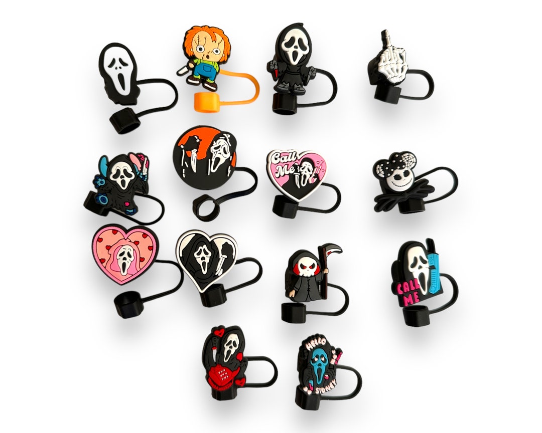 Halloween Straw Topper, Horror Straw Topper, Stanley Cup Accessory ...