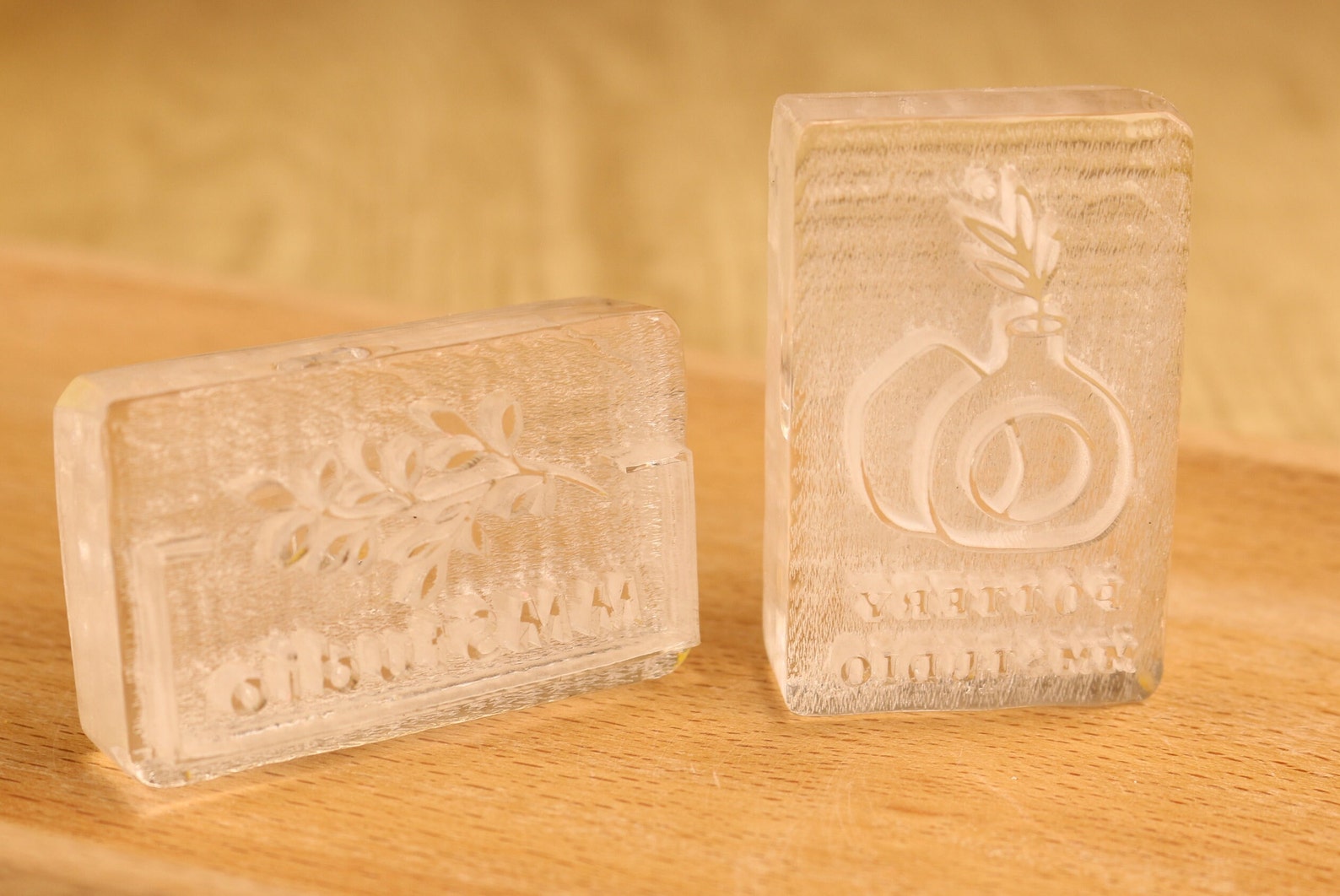 Custom Acrylic Stamp for Pottery, Stamp for Ceramic, Clay Signature ...