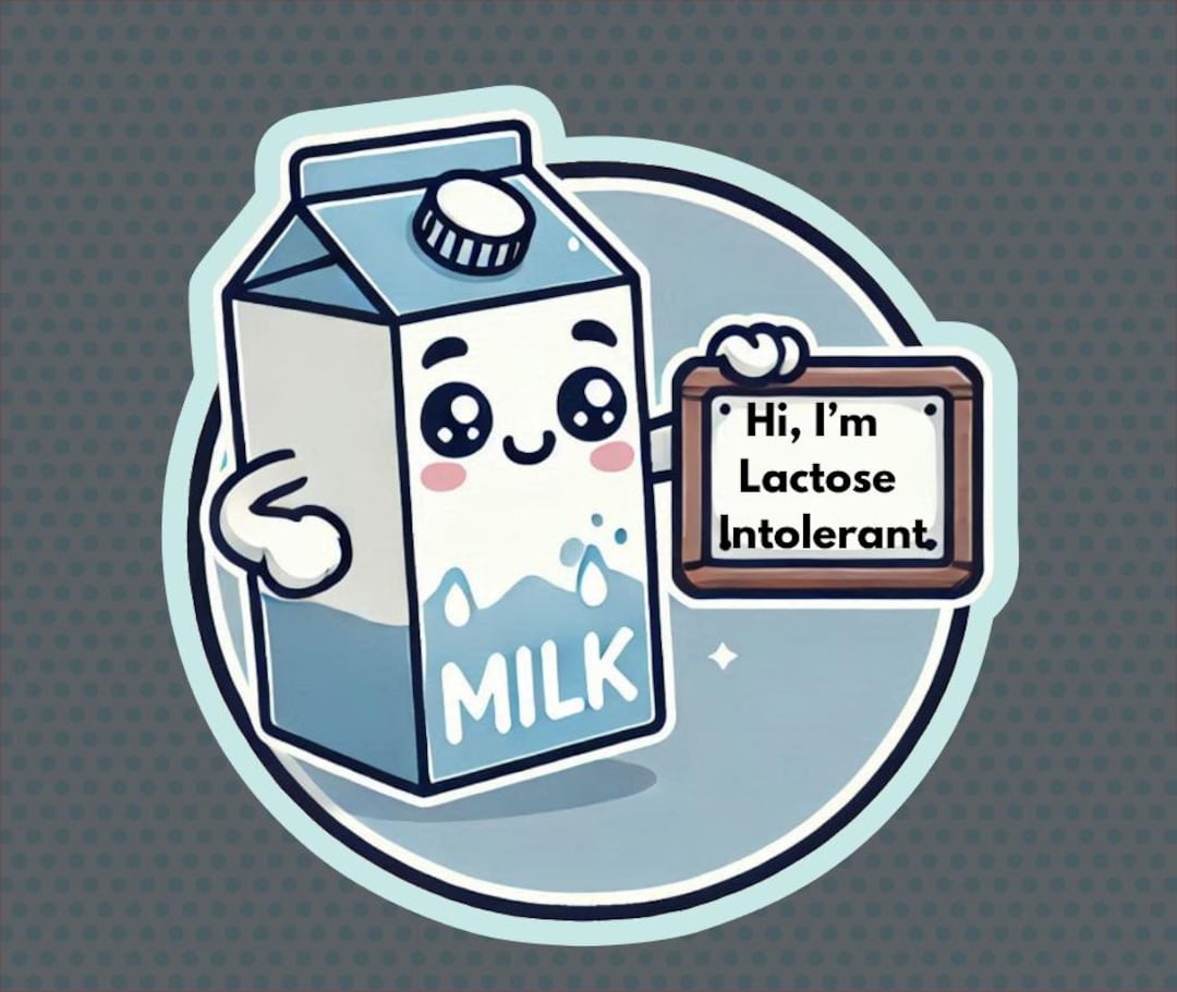 Cute Kawaii Cartoon Premium Vinyl 3" Milk Carton Sticker, Hi I'm ...