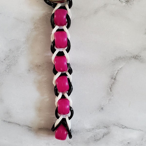 Loom Band Keychain - Etsy