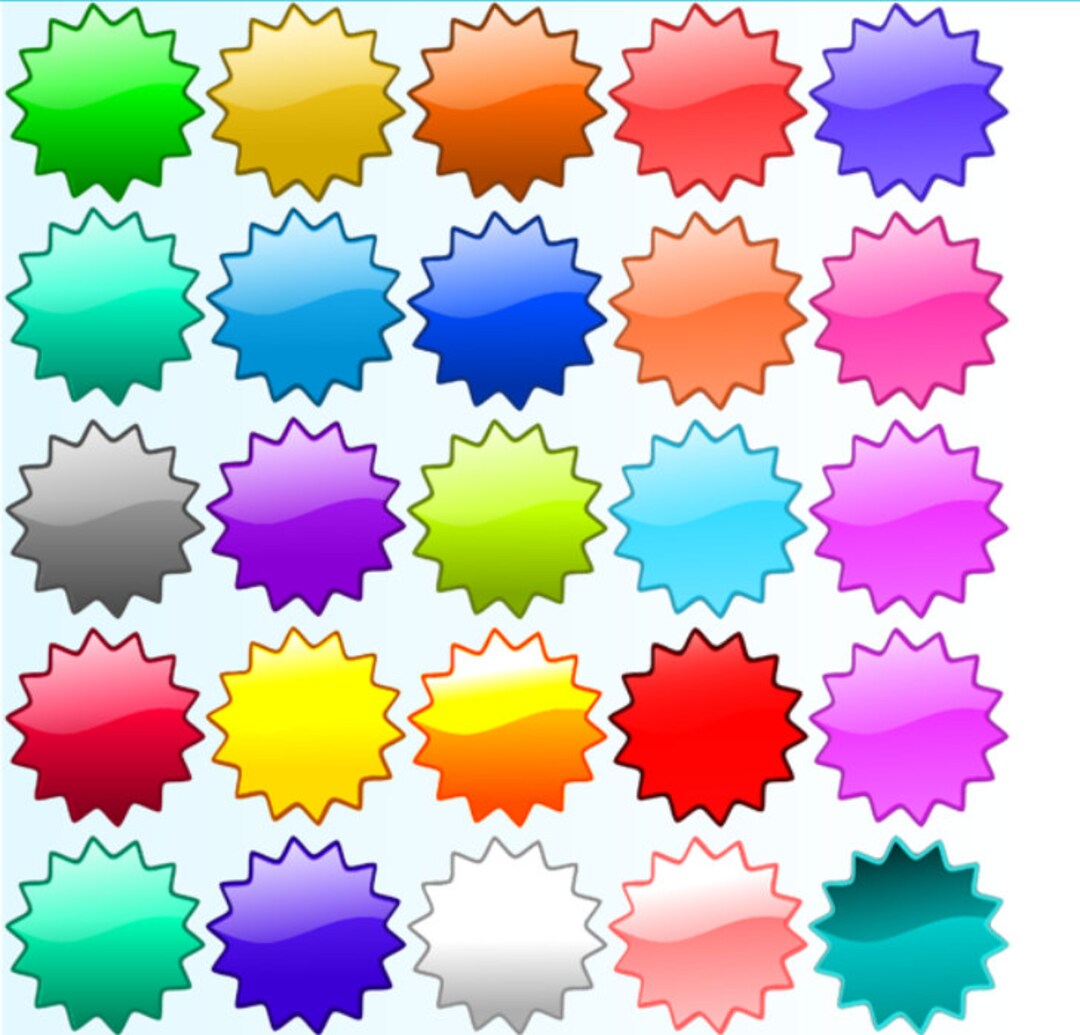Colorful Polygon Planner Stickers, Vinyl, Matte or Glossy - Etsy