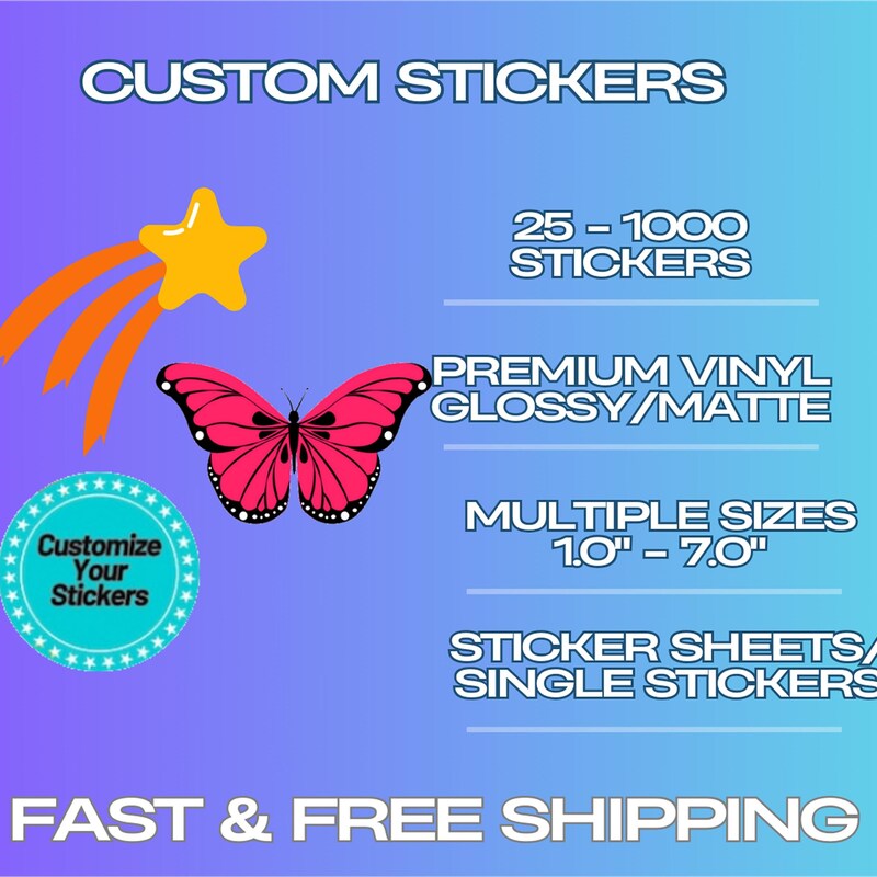 Custom Logo Stickers - Etsy