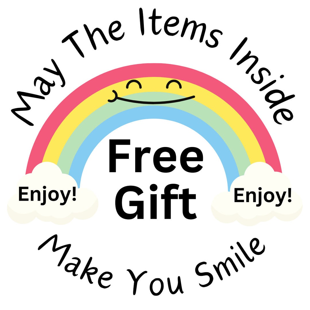 Free Gift Rainbow Sticker Sheet | Multiple Sizes and Quantities ...