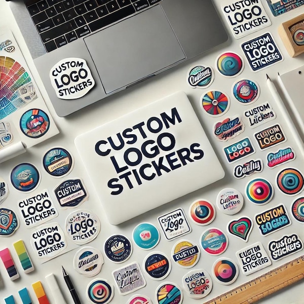 Custom Logo Stickers - Etsy
