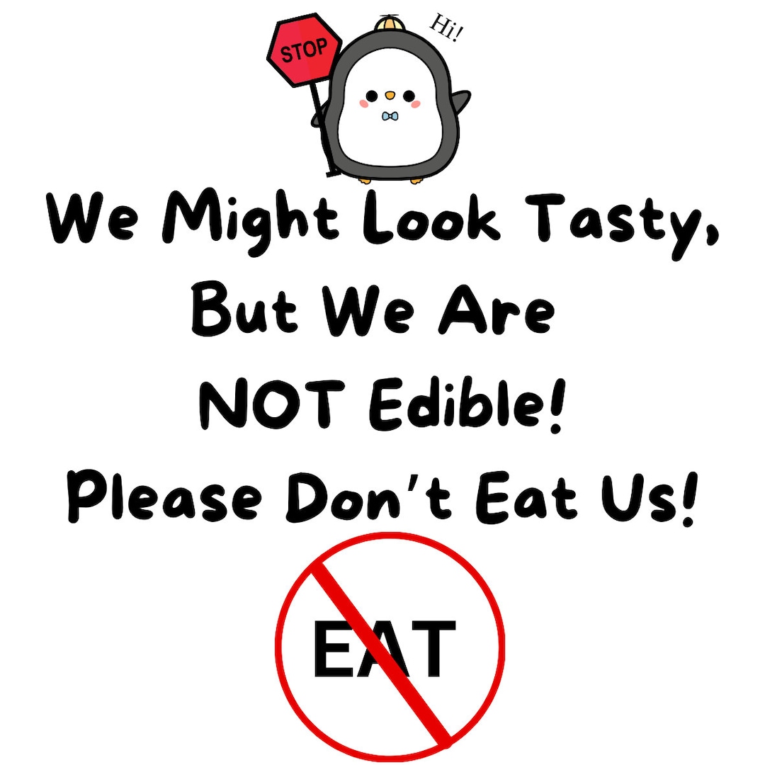 Do Not Eat Warning Stickers: Vibrant Matte/glossy Vinyl Stickers - Etsy