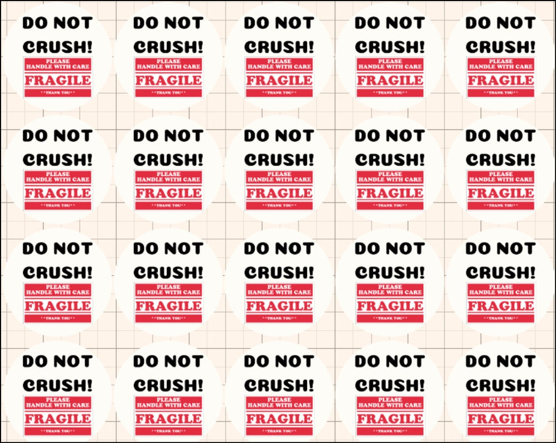 Packaging Stickers | Do Not Crush | Vibrant and Colorful Sticker Sheet ...