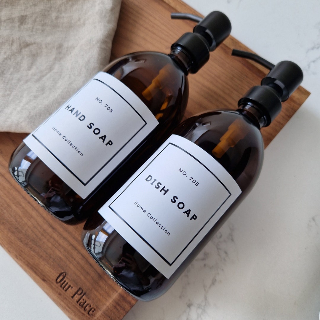 Personalised Waterproof Labels: Soap Dispenser, Shampoo, Lotion - Etsy