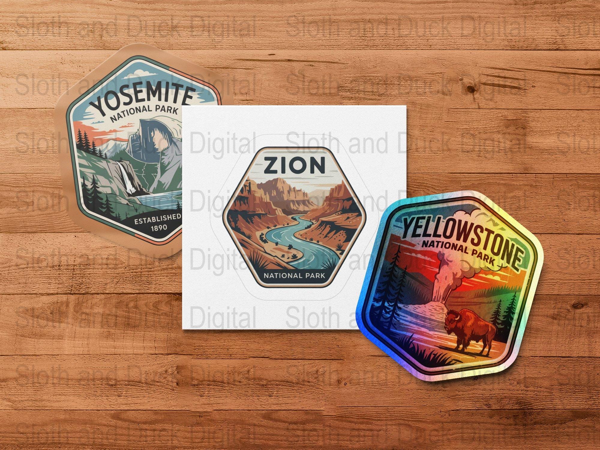 National Parks PNG SVG Bundle: 63 US Parks, Transparent Background ...