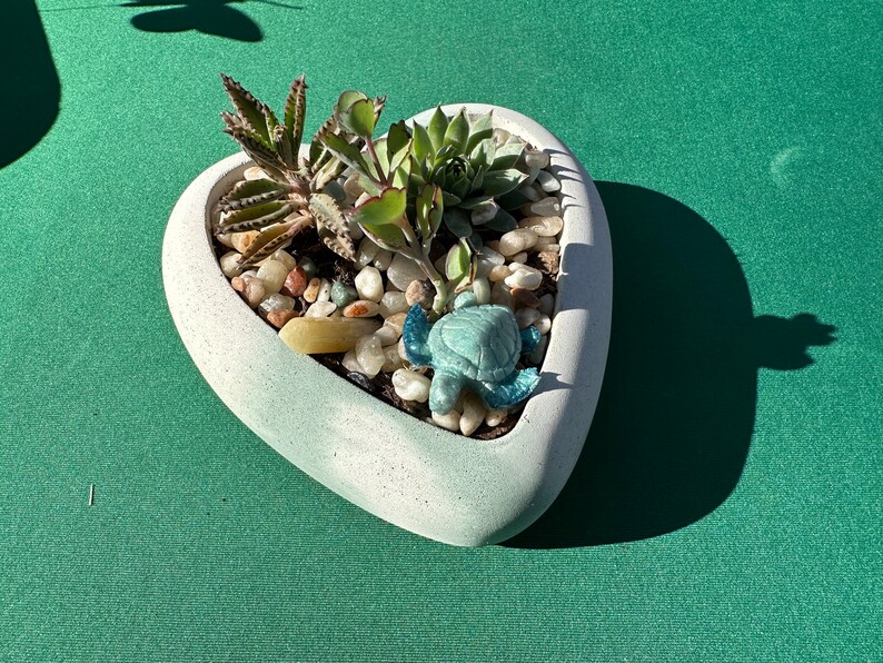 Concrete Open Heart Pot Pot Only - Etsy