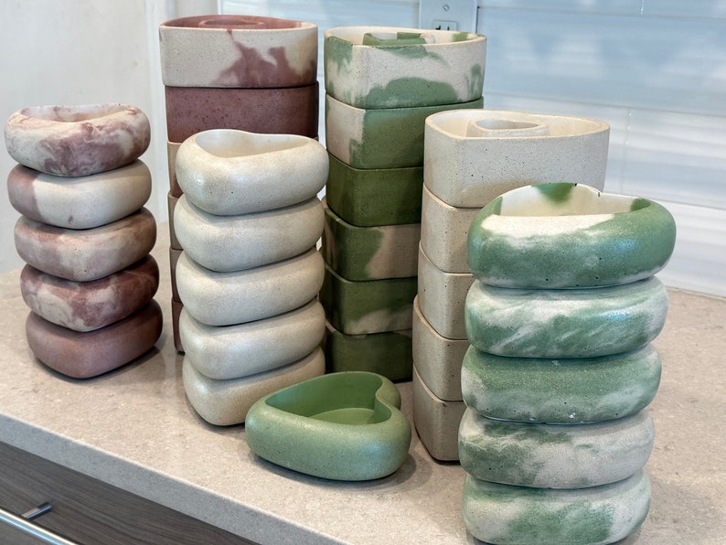 Concrete Open Heart Pot Pot Only - Etsy