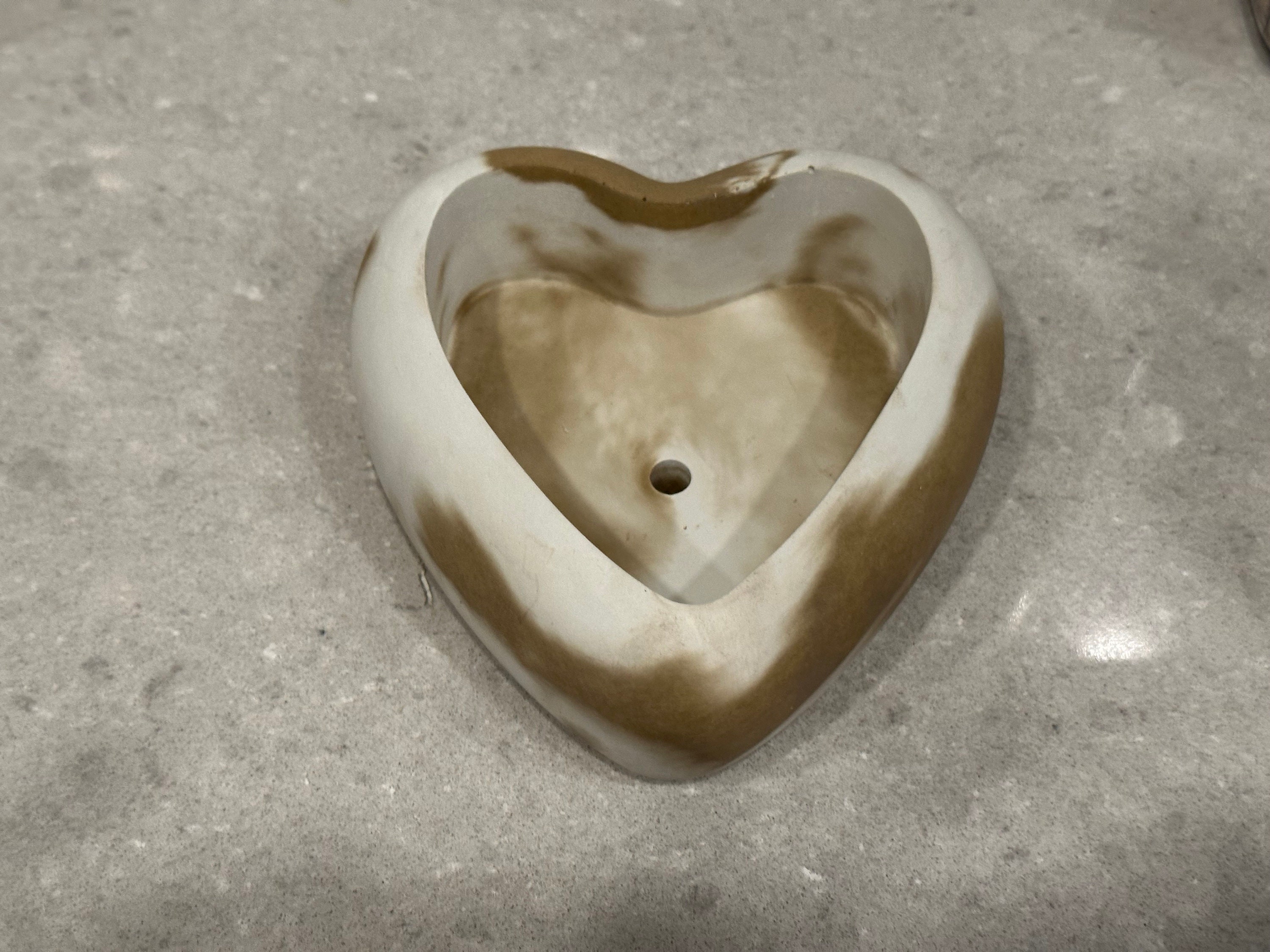 Concrete Open Heart Pot Pot Only - Etsy
