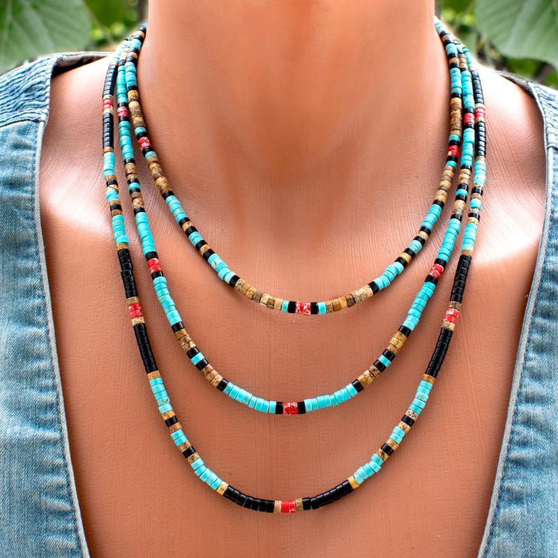 Native American Beaded Necklaces - Etsy