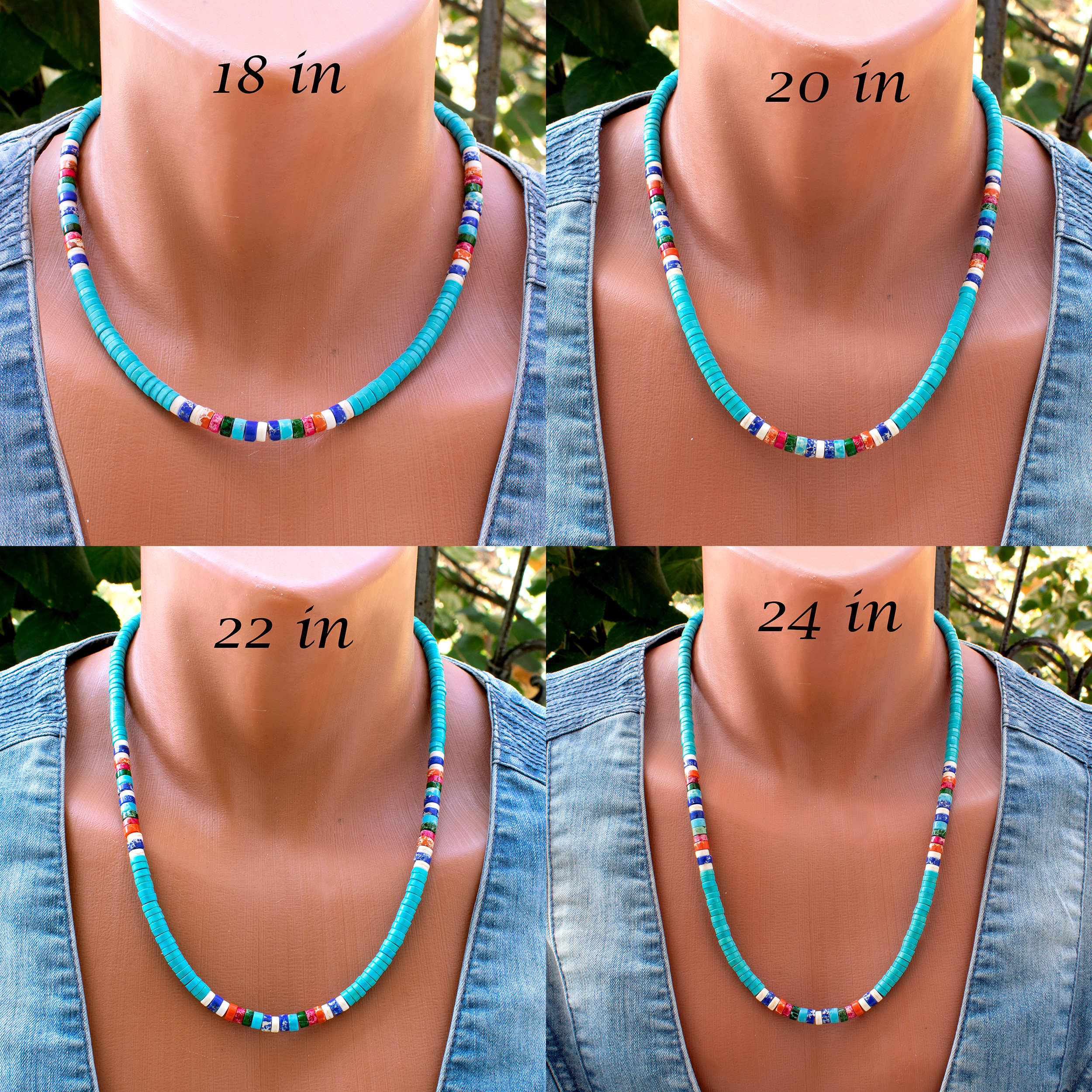 Native American Indian Necklace Turquoise Necklace for Men - Etsy