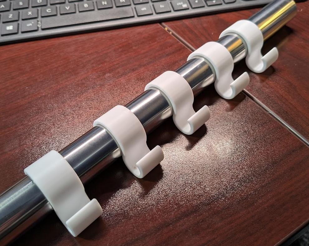 5 Pack - 1" Rope Light Mounting Clips for Boats, Bimini, Railings ...