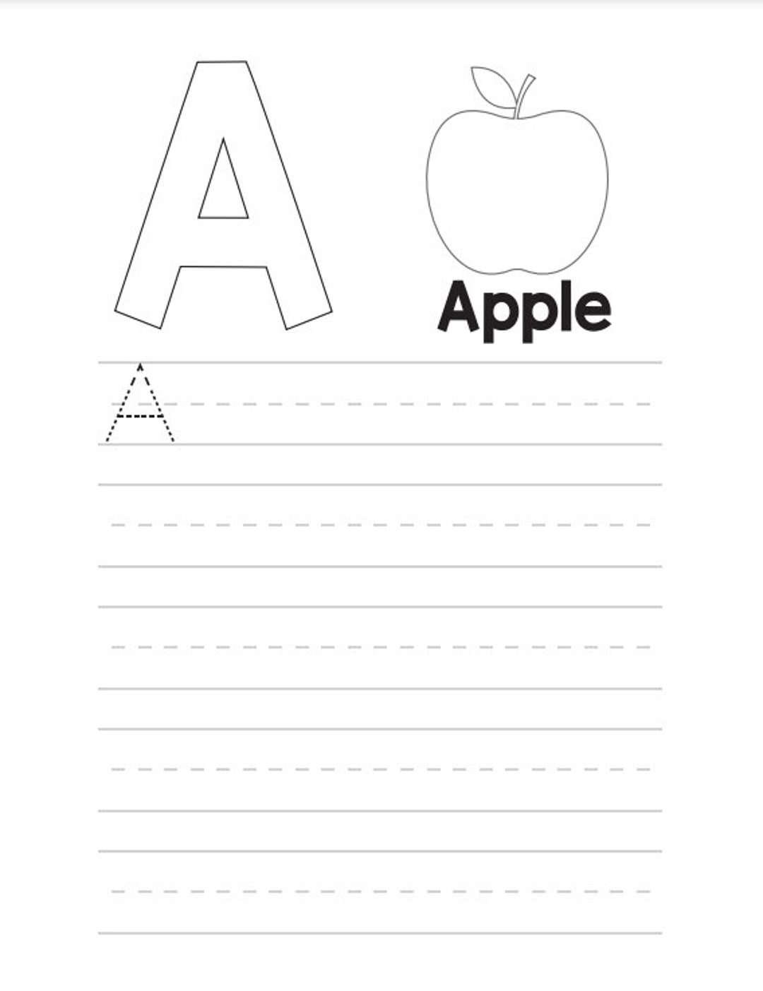 Letter Recognition Worksheets for Preschool Pre-k Kindergarten Toddler ...