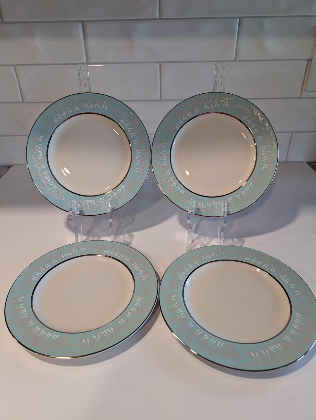Vintage 1963 Nancy Prentiss Fine China "foxhall" 7.5 Inch Dessert ...