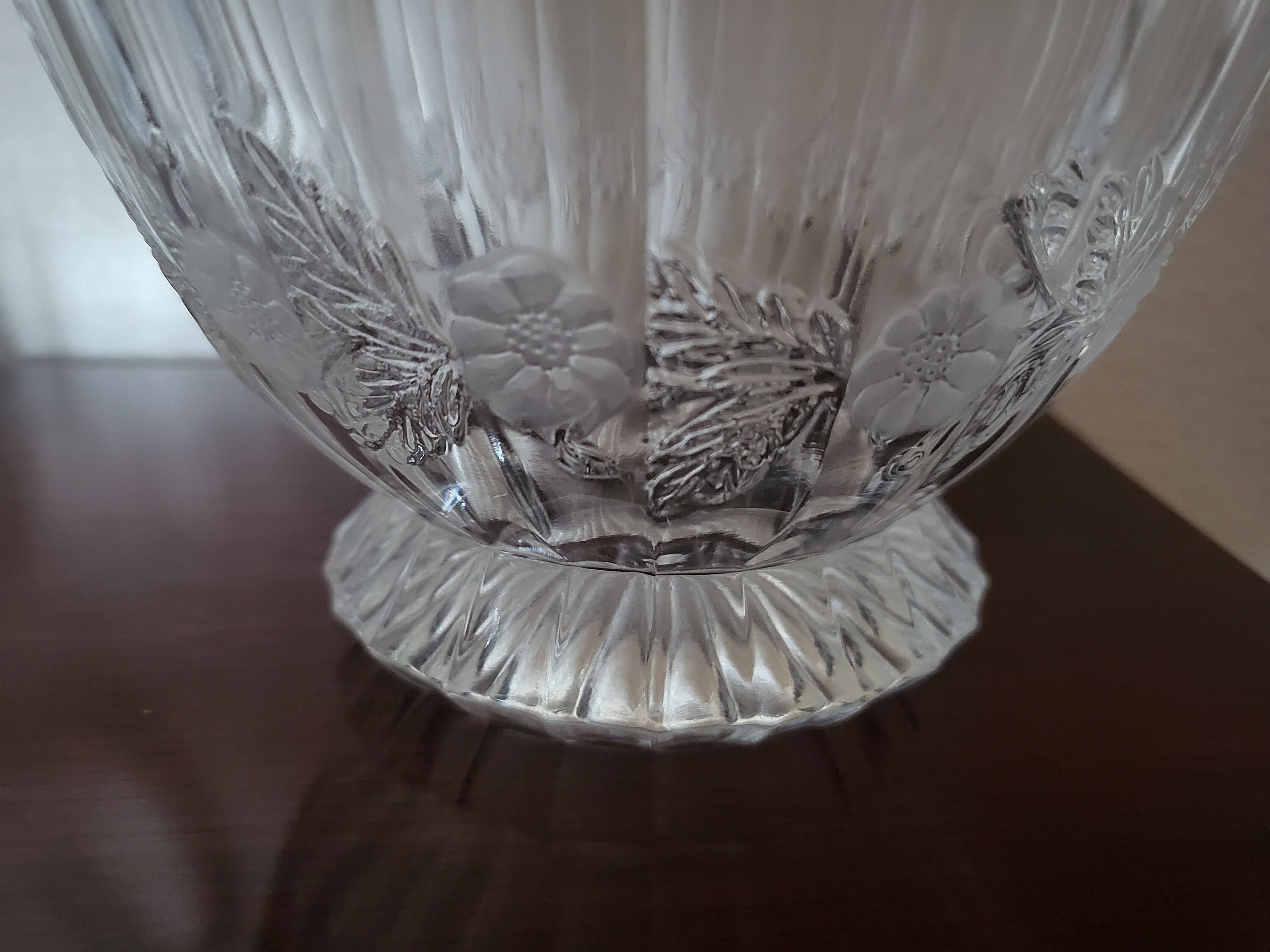 Heavy Crystal Lidded Candy Jar With Harp/lute Finial - Etsy