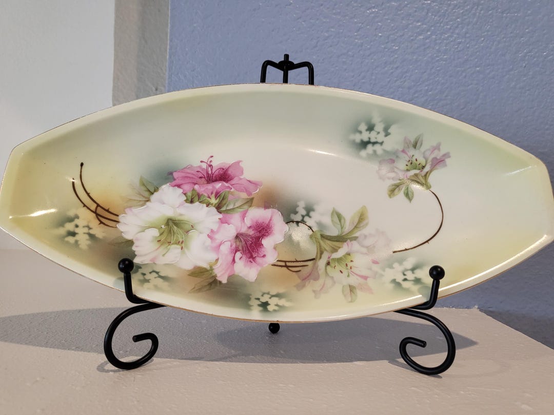 1930s Otto Grunert Porcelain Oval Serving Tray, Excellent Condition ...